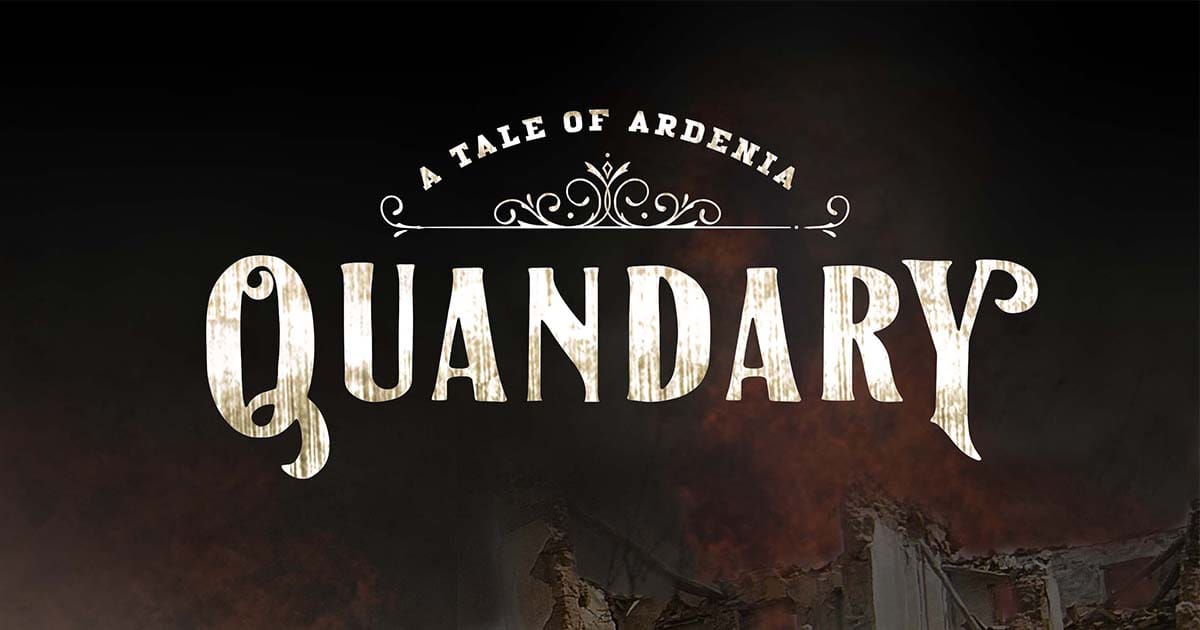 INTRODUCING QUANDARY: I Have A New Book Out As Of Today...