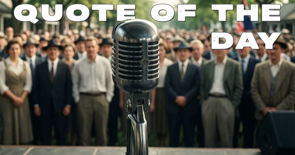 Quote Of The Day, May 28, 2026